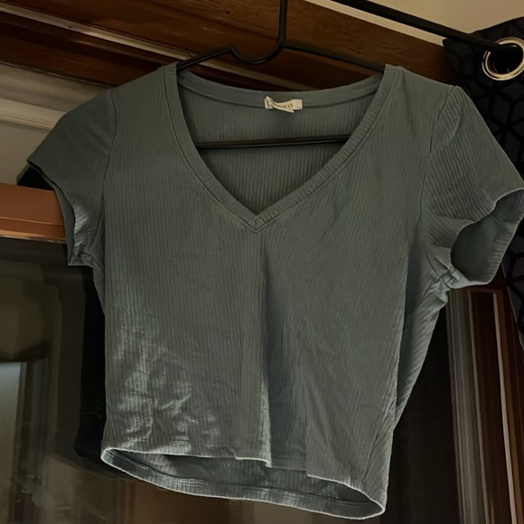 Bozzolo | Tops | Bozzolo Teal Crop Top Size Large | Poshmark